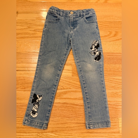 Disney | Bottoms | Disney Blue Jeans With Mickey And Minnie Mouse ...